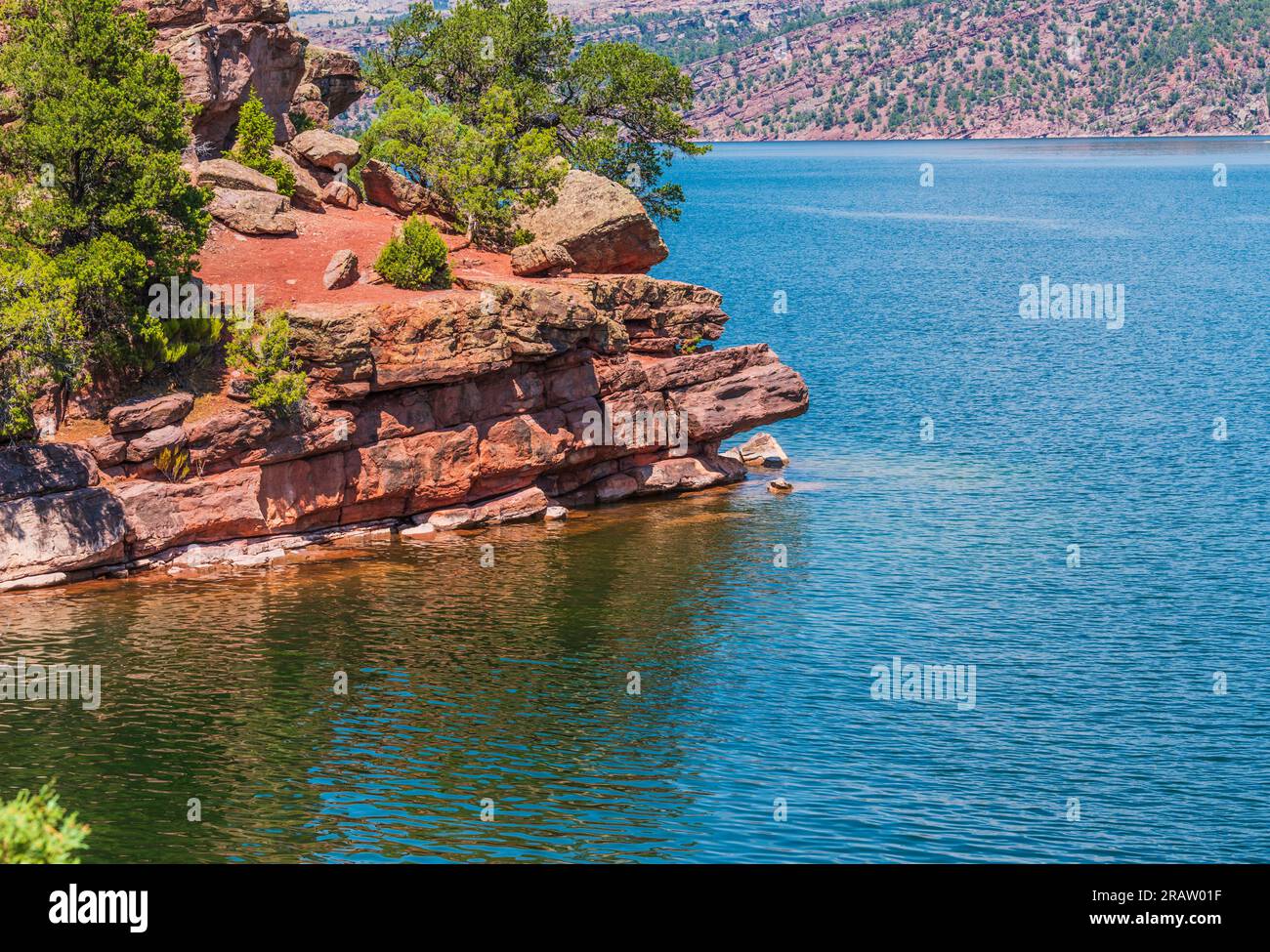 Flaming Gorge National Recreation Area along the Wyoming-Utah border on ...