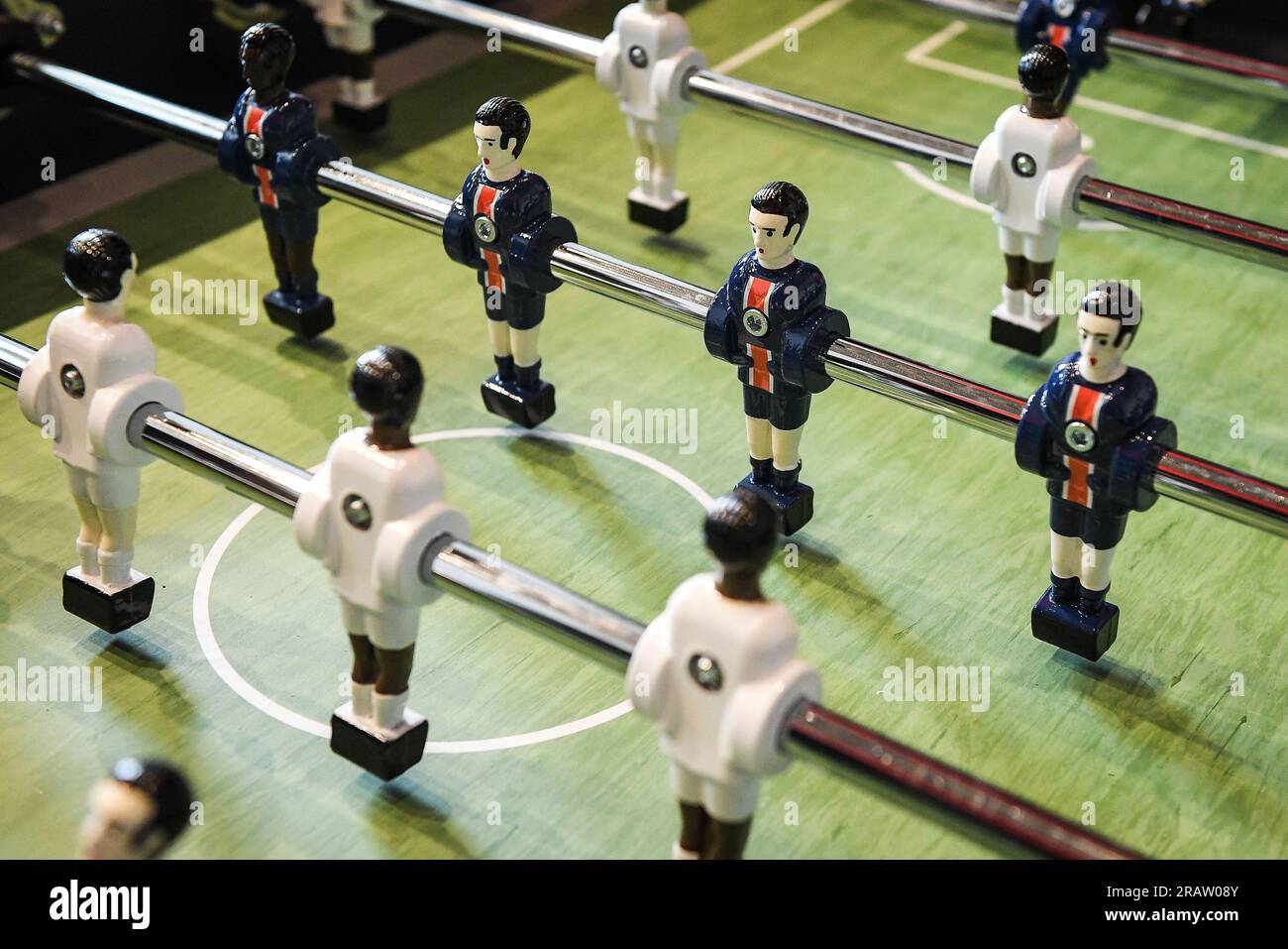 Table football illustration at the Campus PSG, the new training center ...