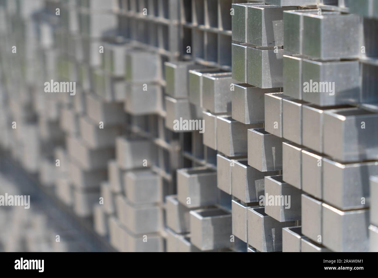 Aluminum gray cube design elements Stock Photo - Alamy