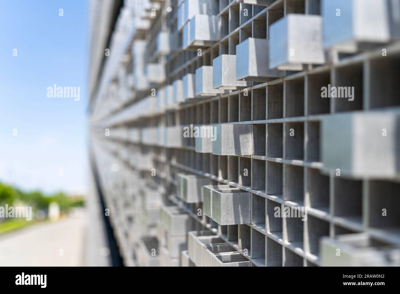 Aluminum gray cube design elements Stock Photo - Alamy