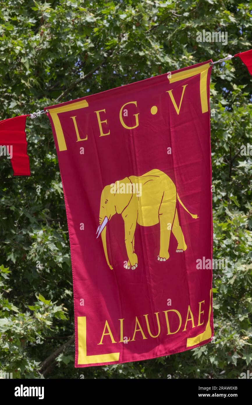 Roman legion banner hi-res stock photography and images - Alamy