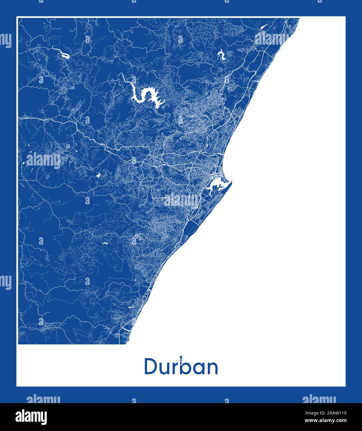 Durban south africa map Stock Vector Images - Alamy