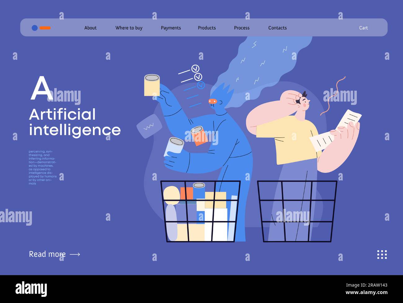 Smart retail artificial intelligence Stock Vector Images - Alamy