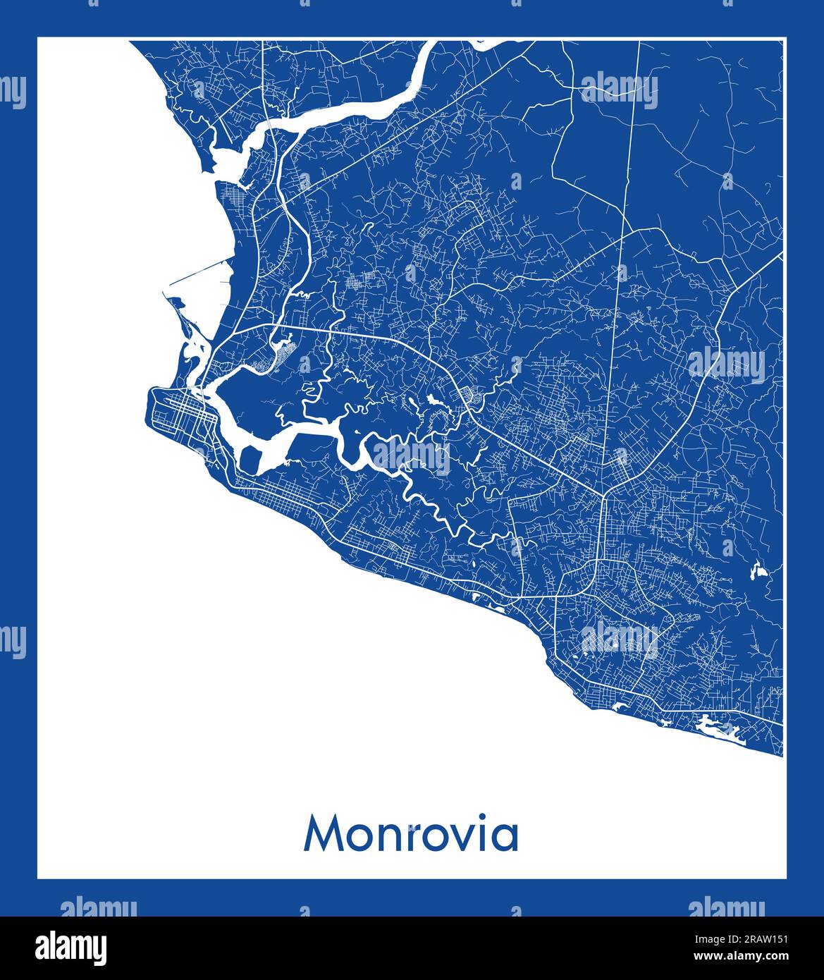 Monrovia Africa Map