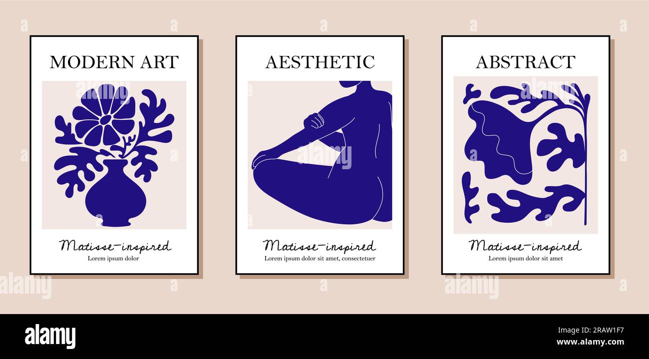 Matisse inspired modern art set Stock Vector Image & Art - Alamy