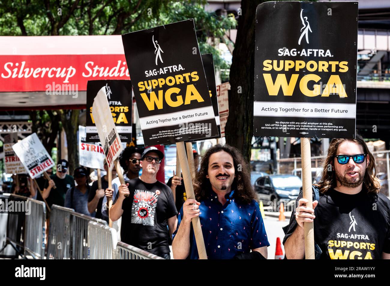 New York, United States. 05th July, 2023. People seen walking on a ...