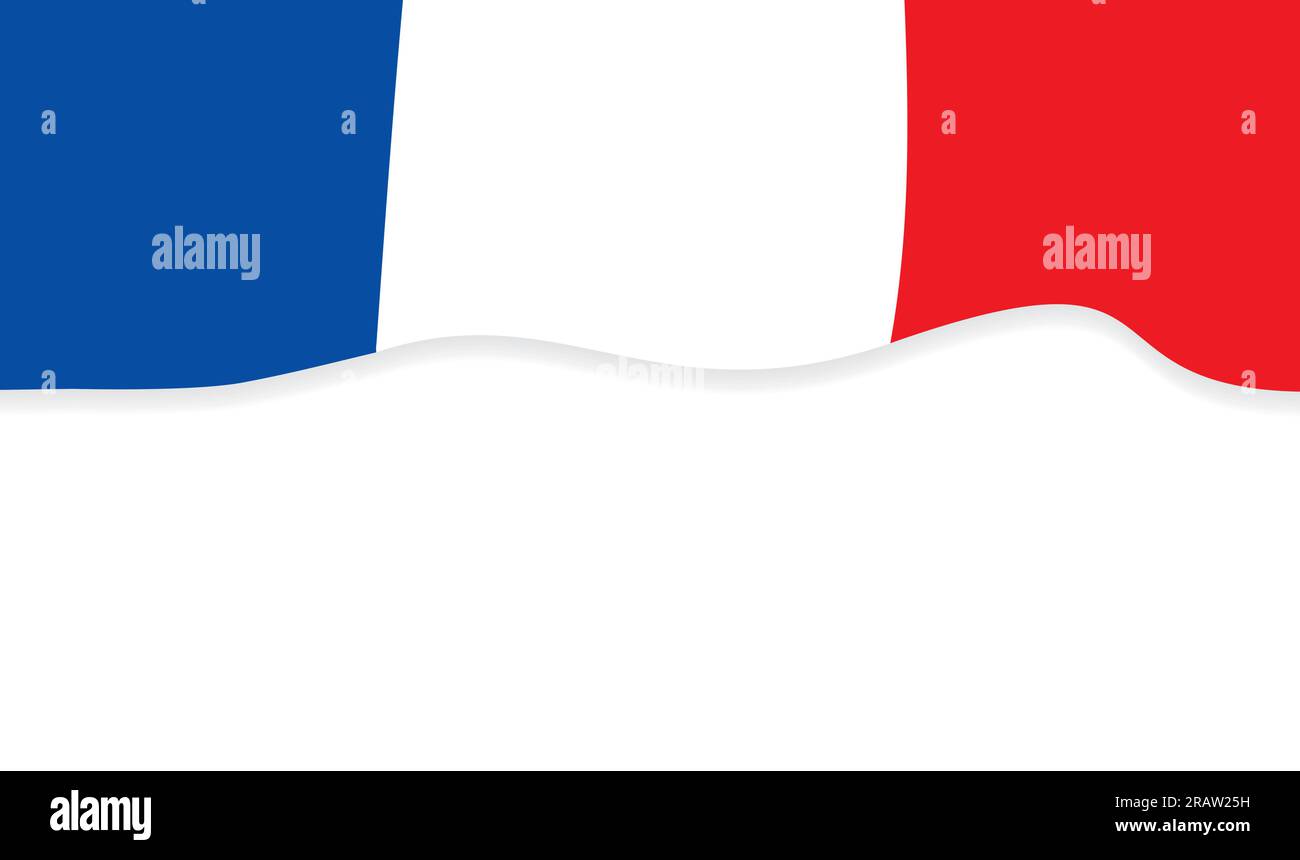 Wavy french flag Stock Vector Images - Alamy