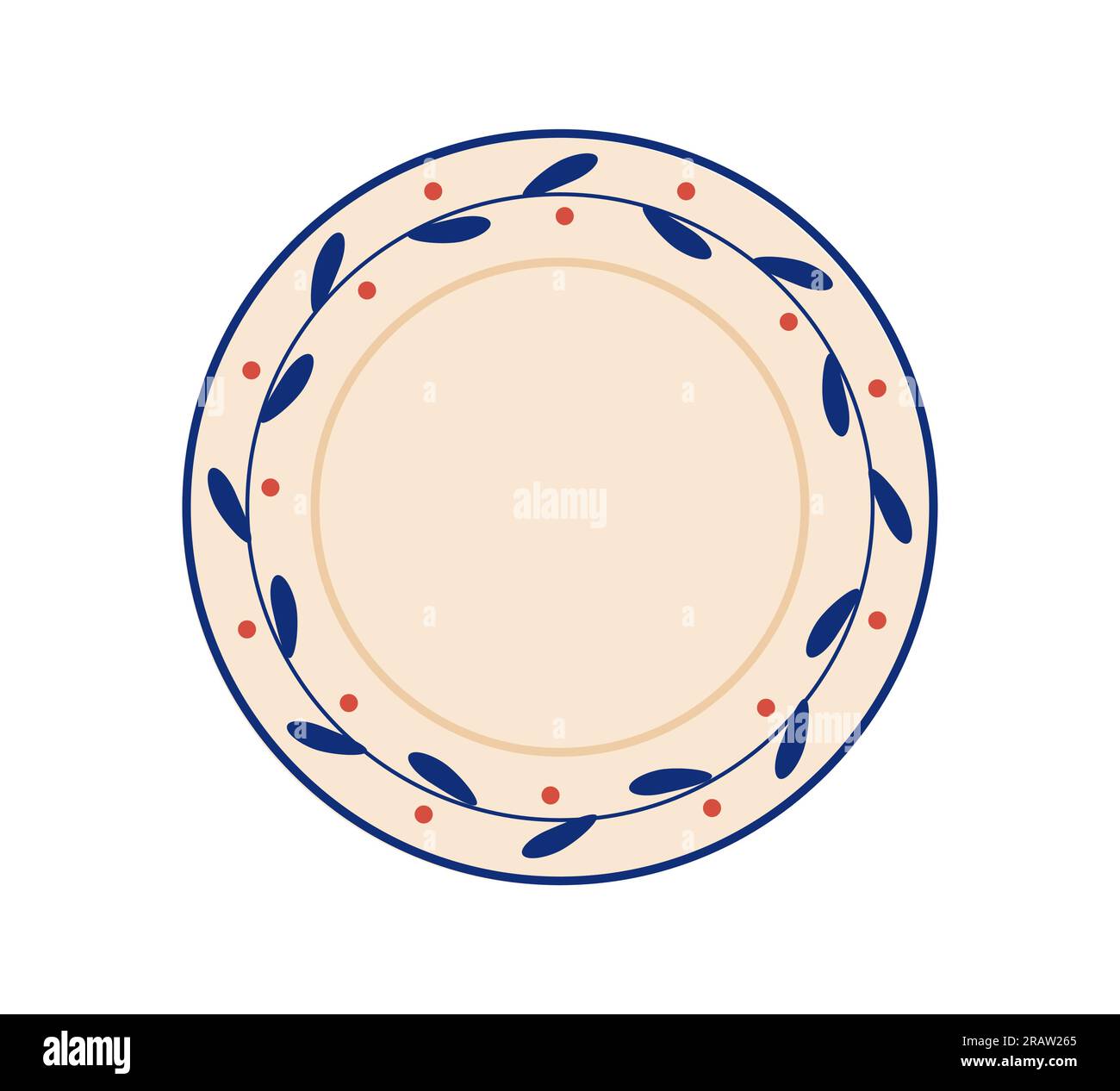 Handmade pottery with blue patterns Stock Vector Image & Art - Alamy