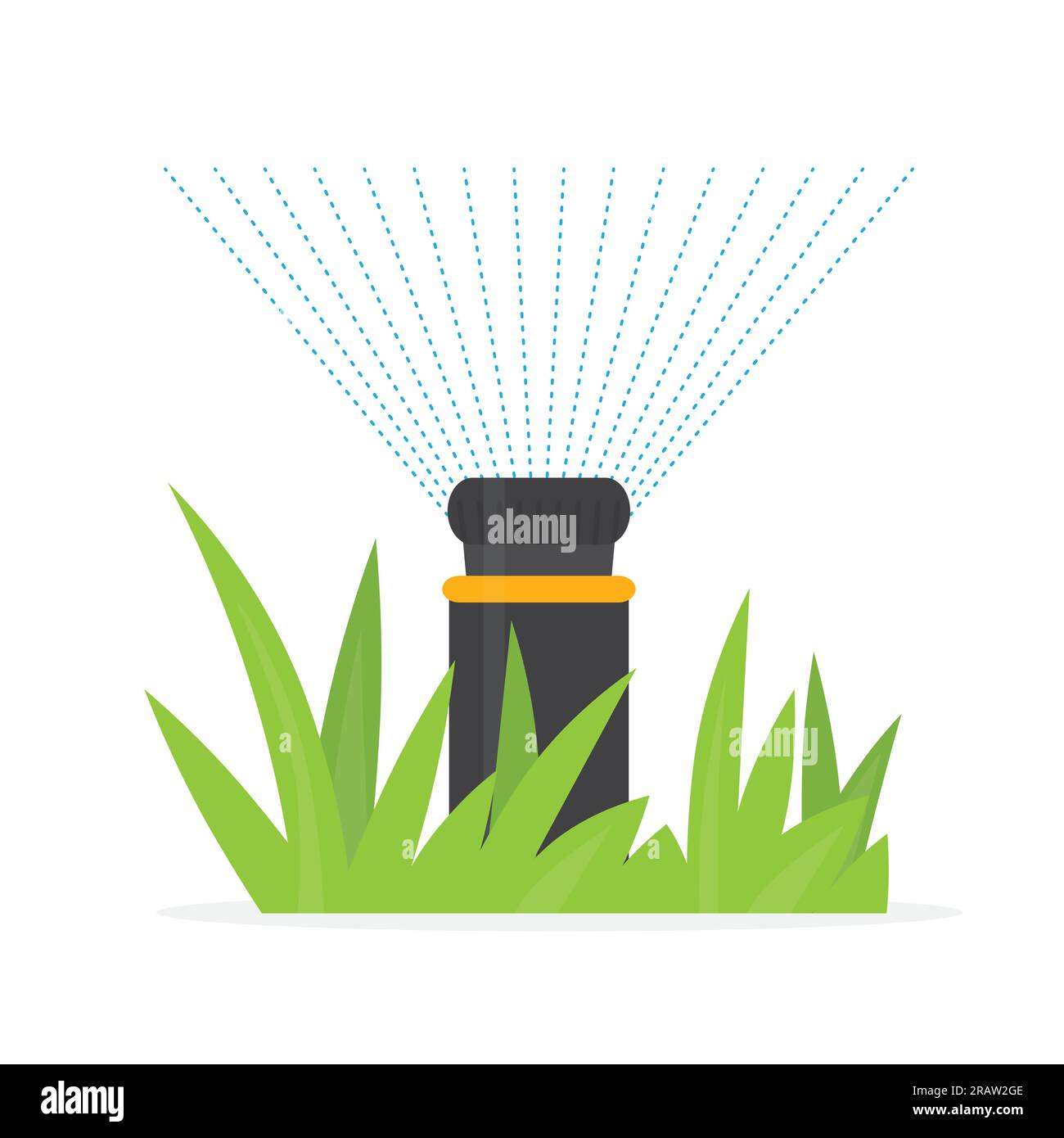 lawn irrigation sprinkler- vector illustration Stock Vector Image & Art ...