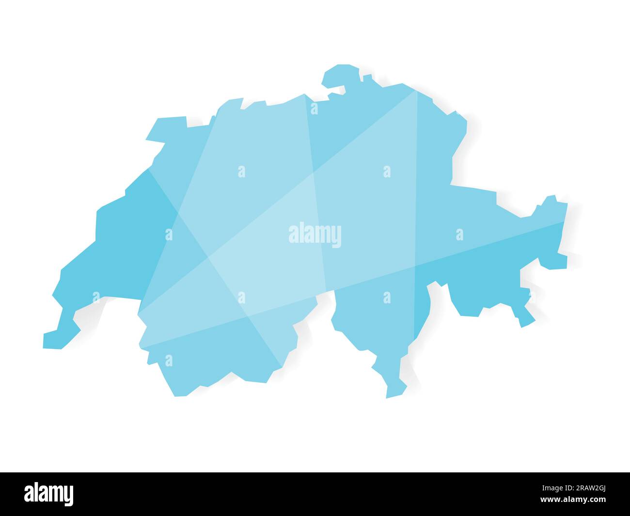 Switzerland polygonal map hi-res stock photography and images - Alamy