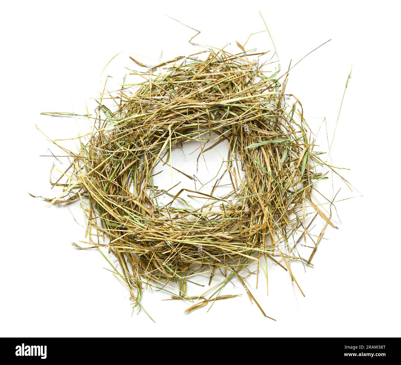 Frame made of straw on white background Stock Photo - Alamy