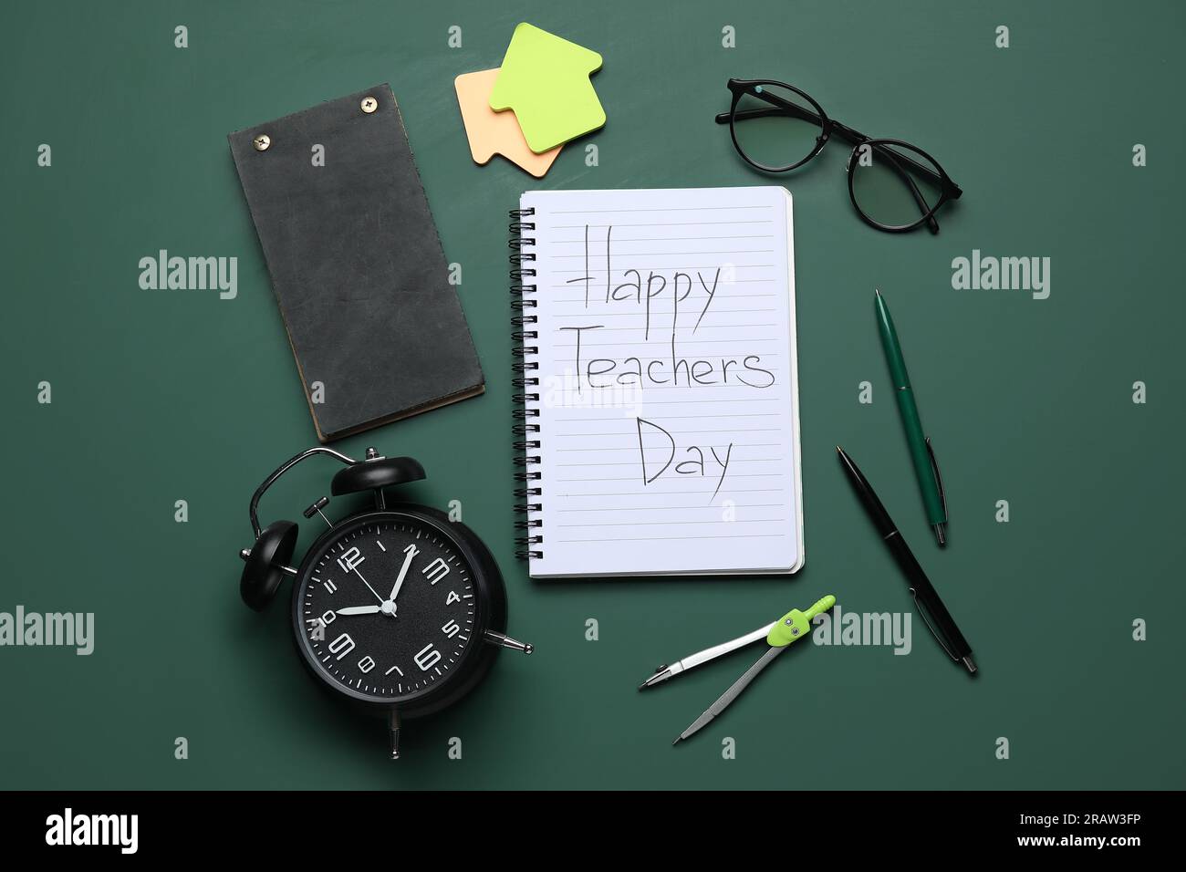 Happy teachers day notebook hi-res stock photography and images - Alamy
