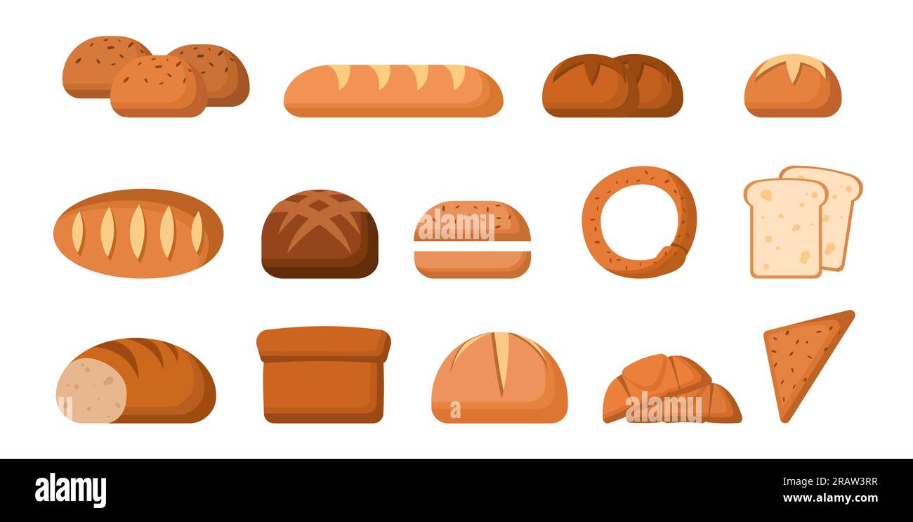 Set of different breads concept Stock Vector Image & Art - Alamy