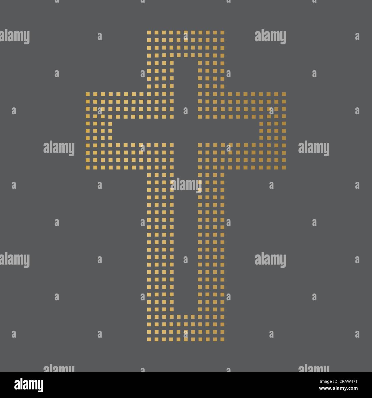 golden christian religious cross icon- vector illustration Stock Vector ...