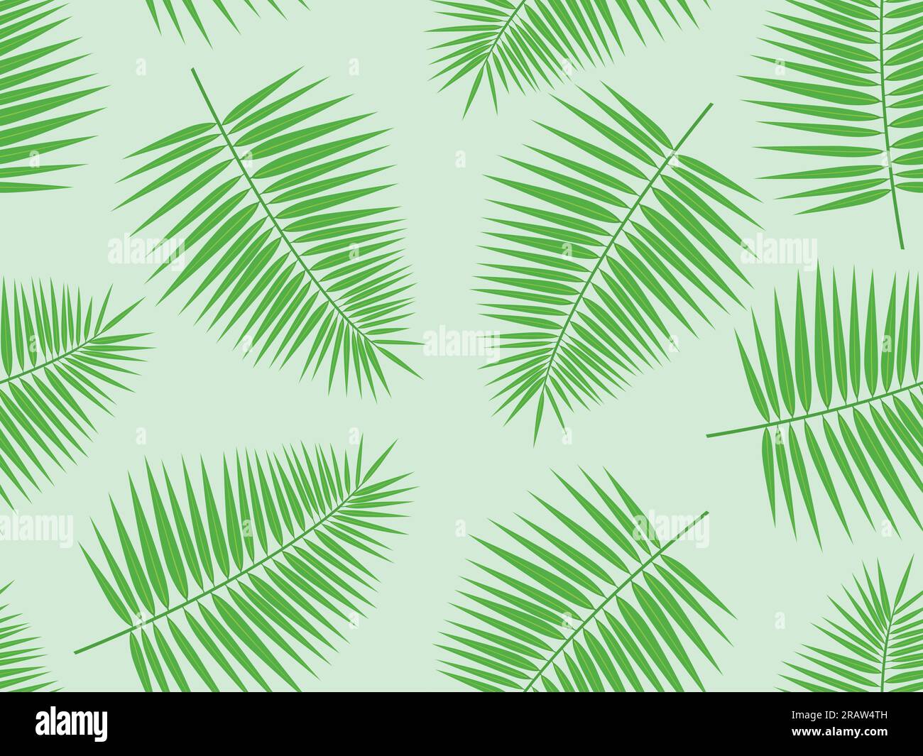 palm leaves seamless pattern- vector illustration Stock Vector Image ...
