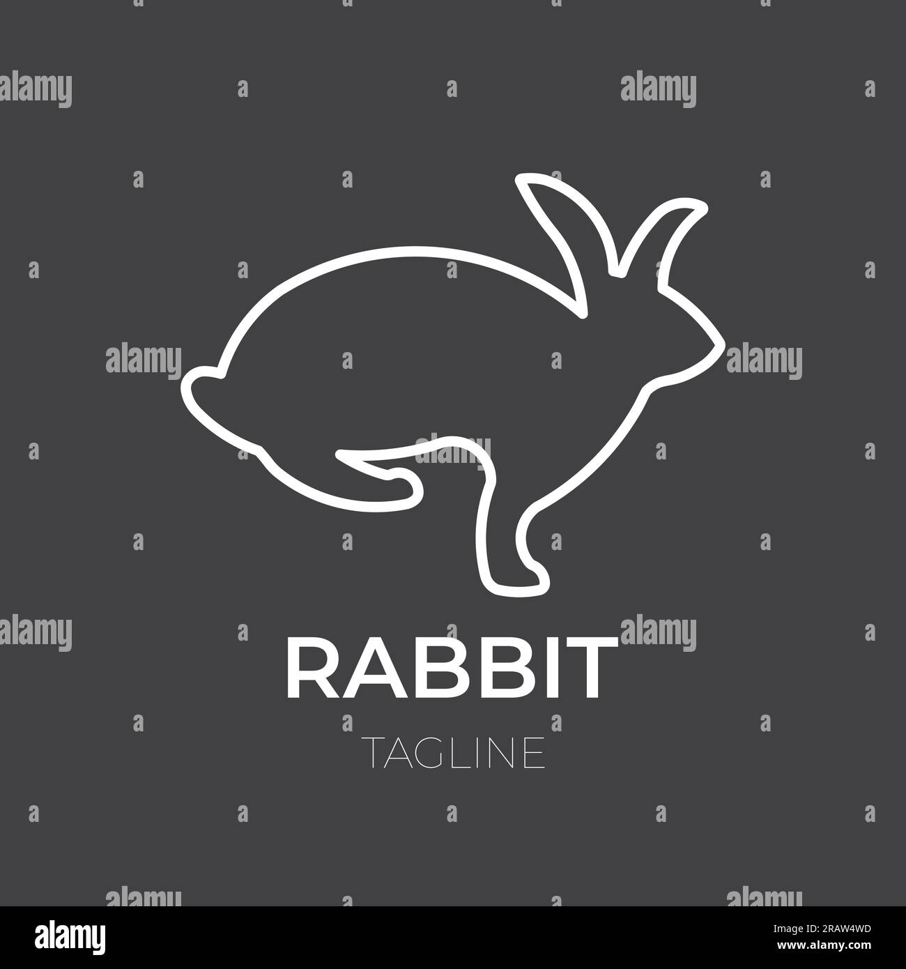 running rabbit icon - vector illustration Stock Vector Image & Art - Alamy