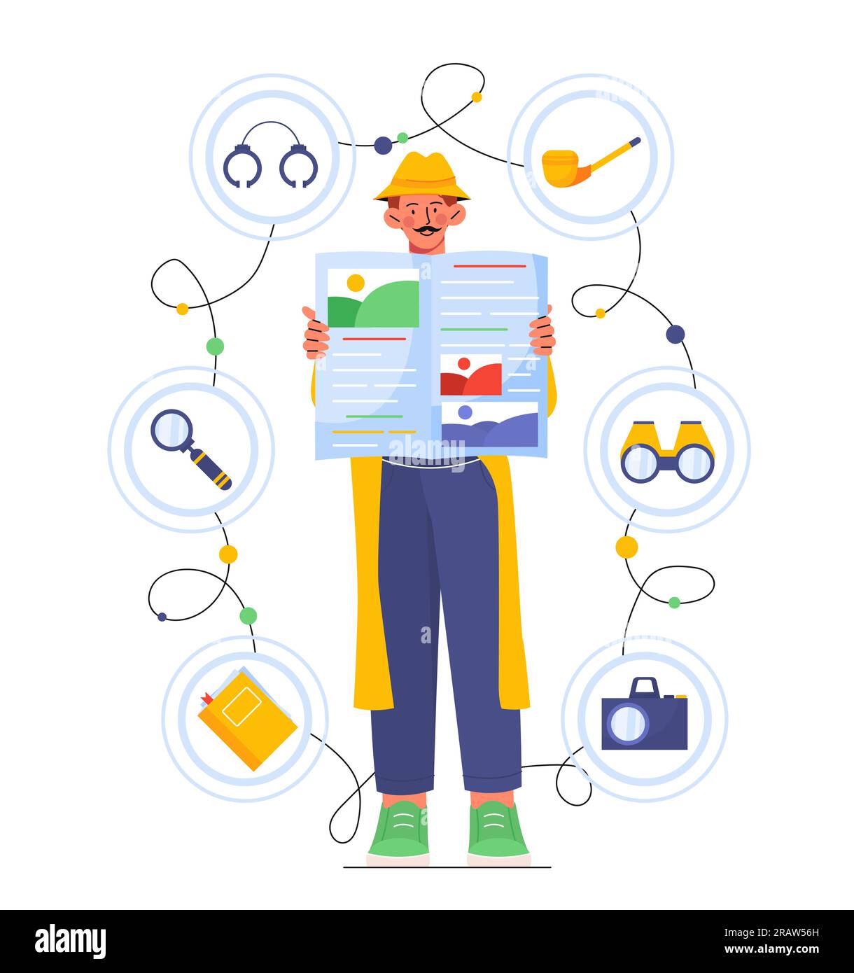 Concept private investigation service Stock Vector Images - Alamy