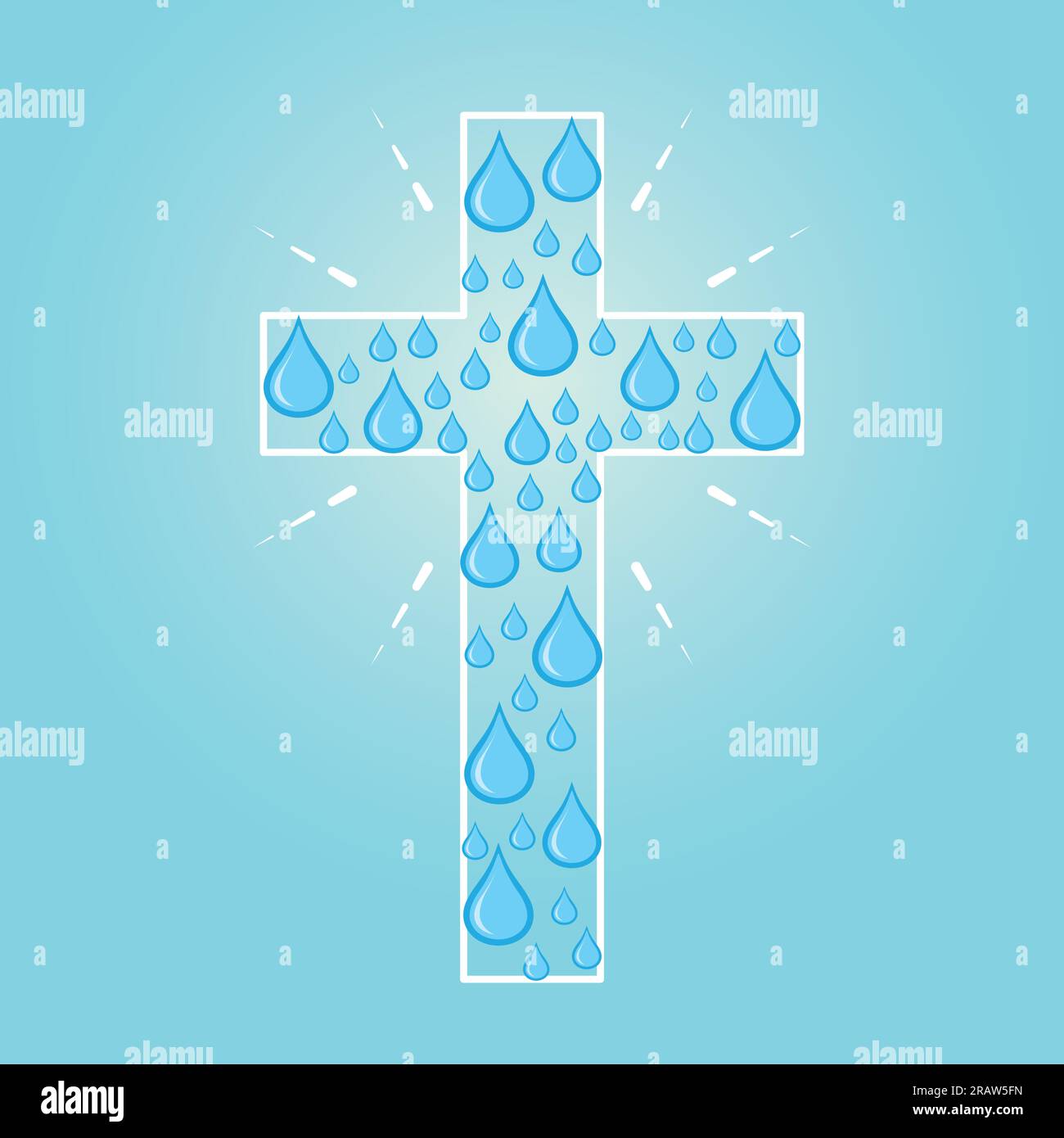 Baptism Cross Vector