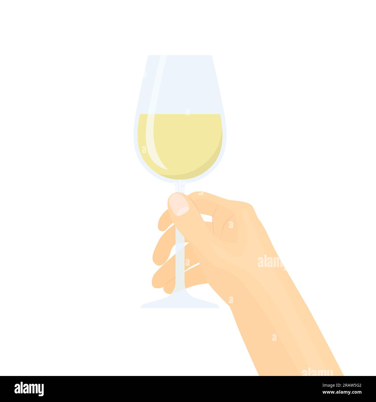 Hand holding a goblet Cut Out Stock Images & Pictures - Alamy