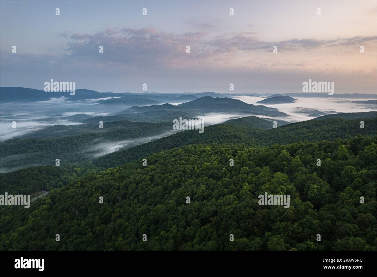 Cumberland Gap through Cumberland Mountains, within Appalachian ...