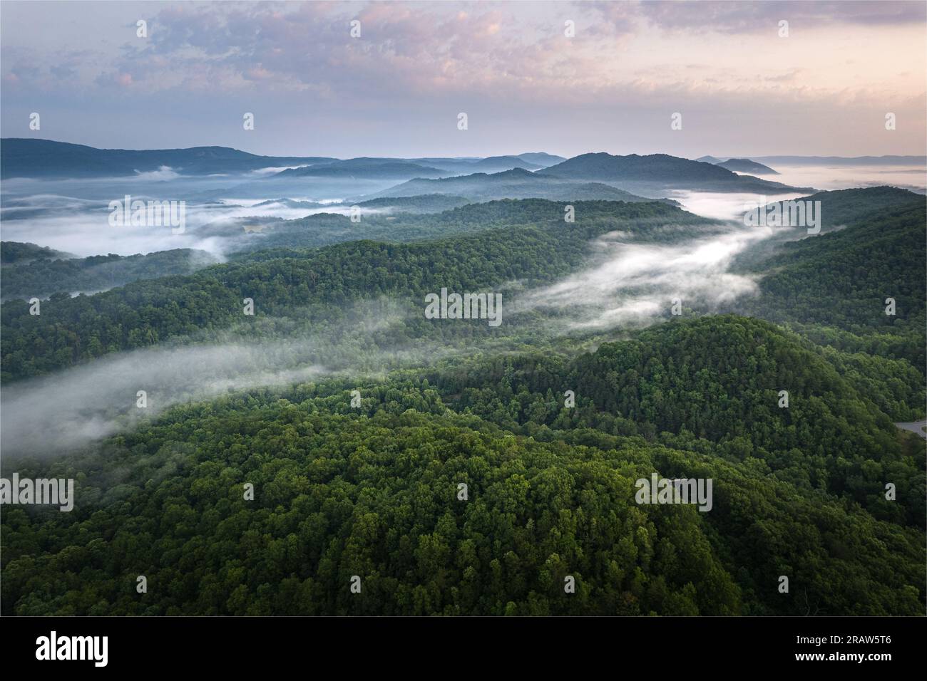 Cumberland Gap through Cumberland Mountains, within Appalachian ...