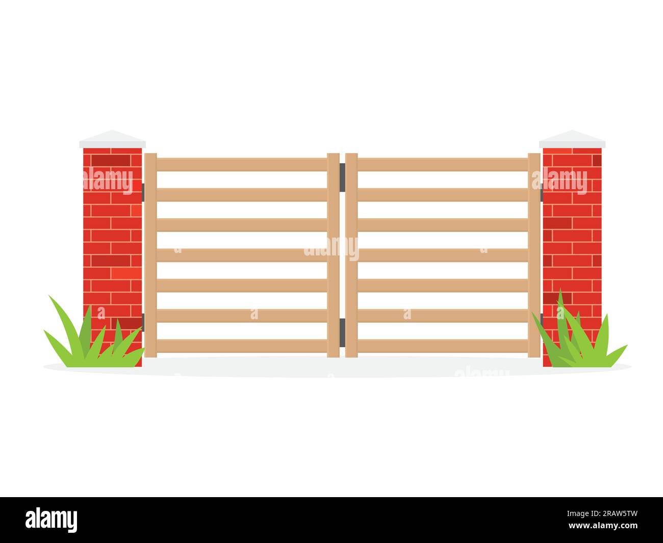 Brick Column Metal Gate Pictures