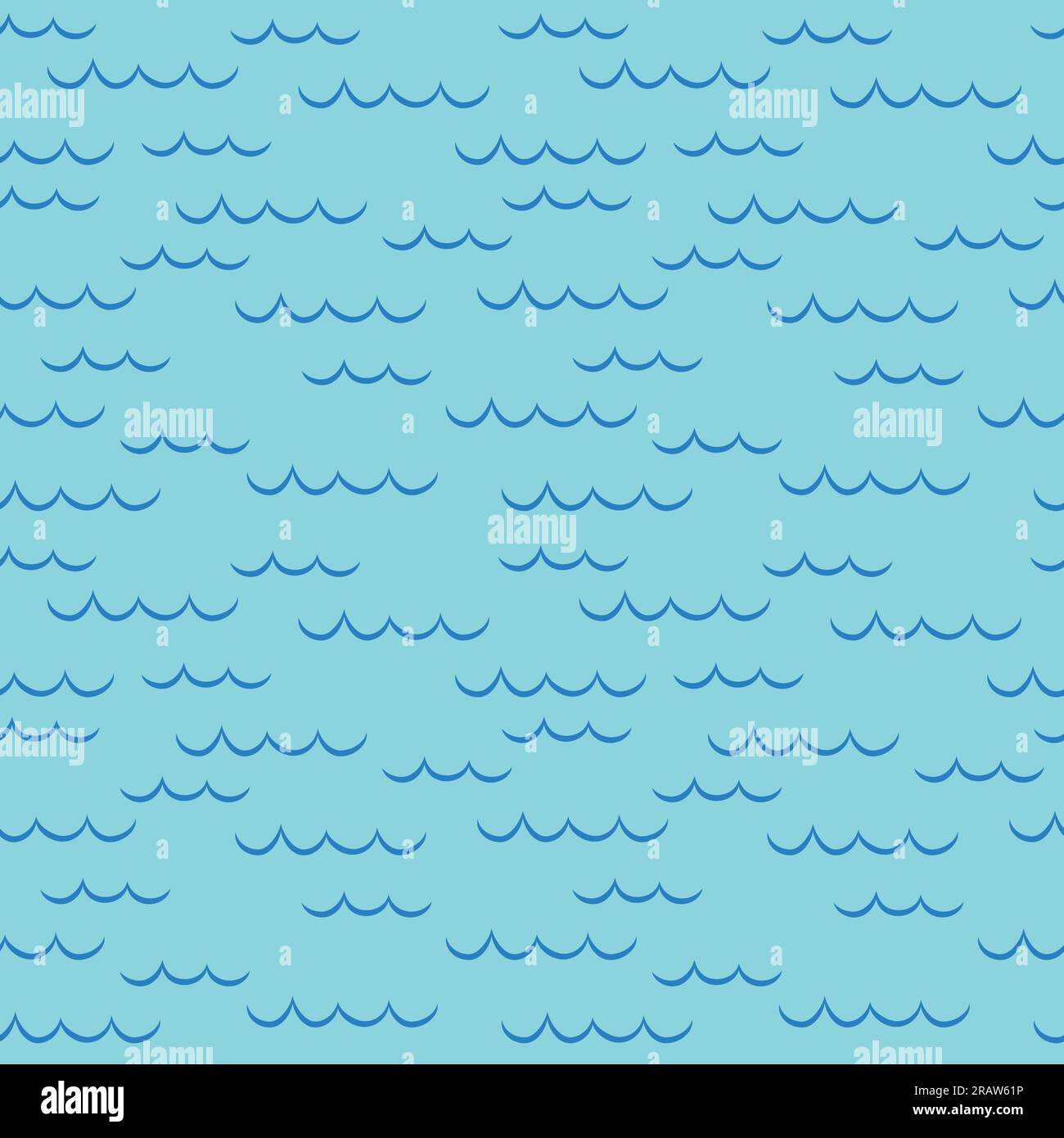seamless pattern of blue sea waves, great for wrapping, textile ...