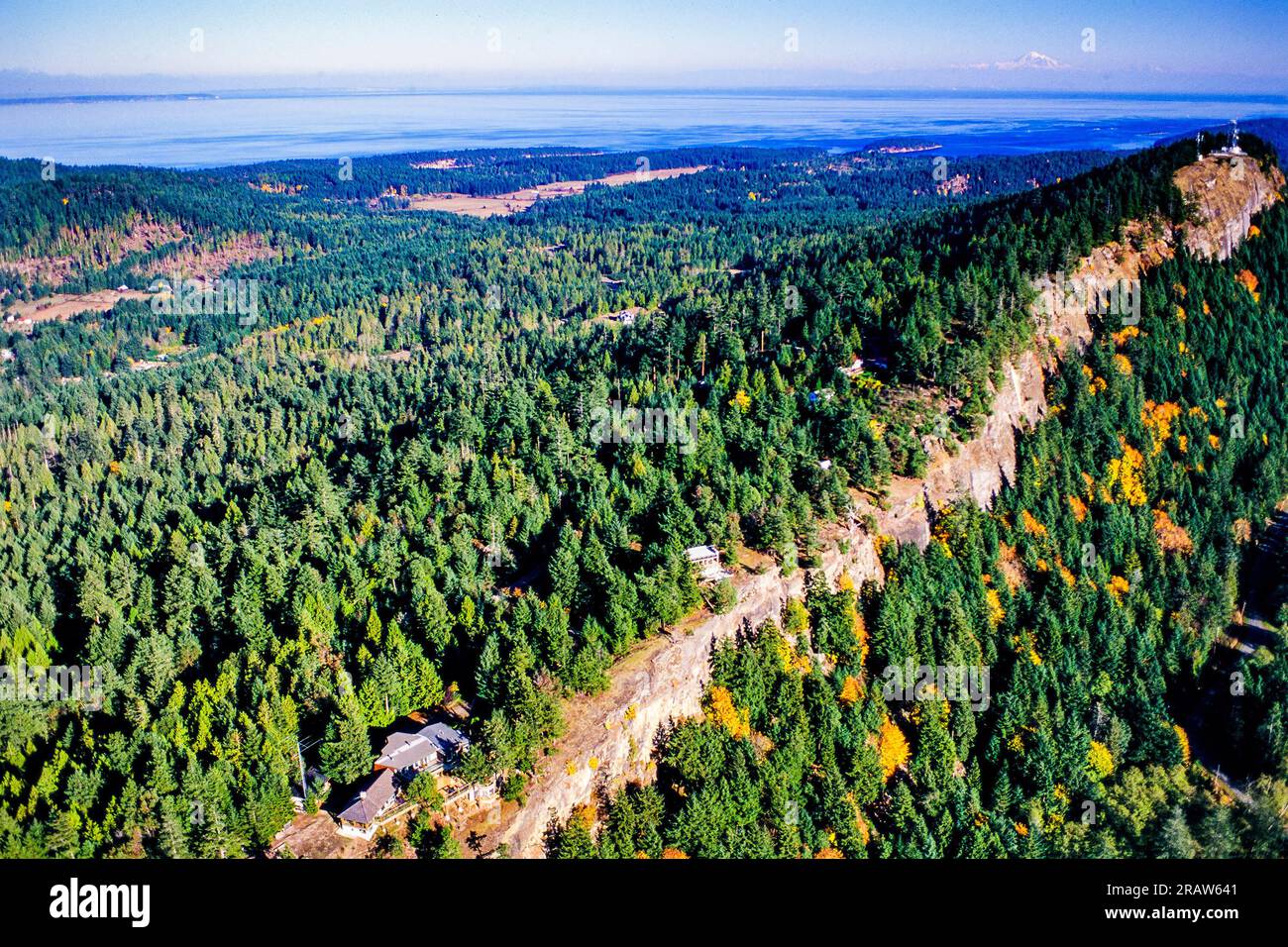 Aerial of Mayne Island, BC, Canada Stock Photo - Alamy