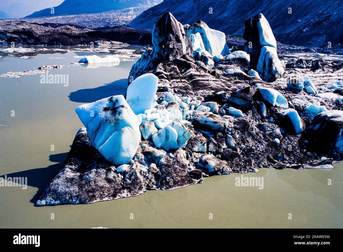 Aerial image of Melbourne Glacier & area , BC, Canada Stock Photo - Alamy