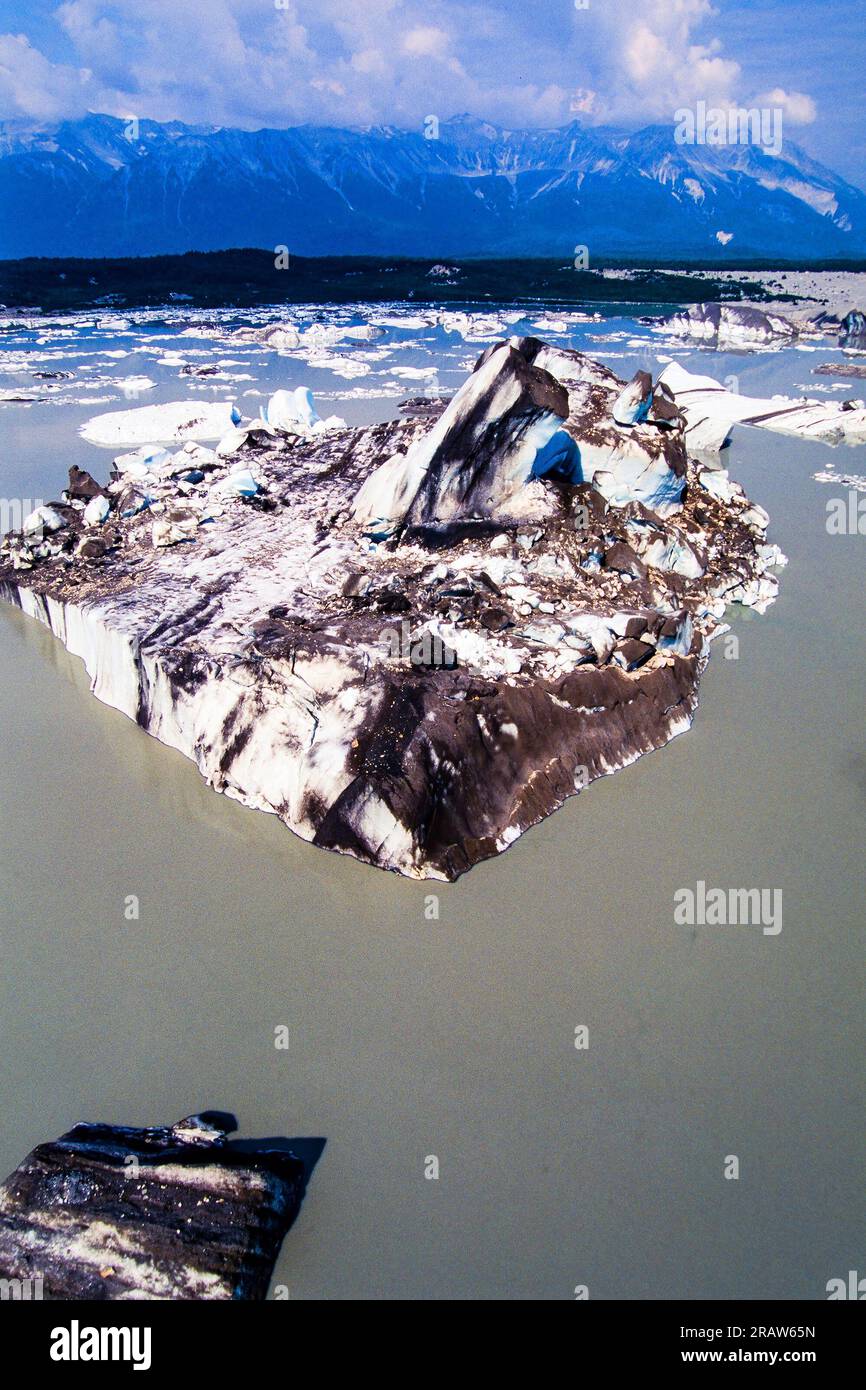 Aerial image of Melbourne Glacier & area , BC, Canada Stock Photo - Alamy