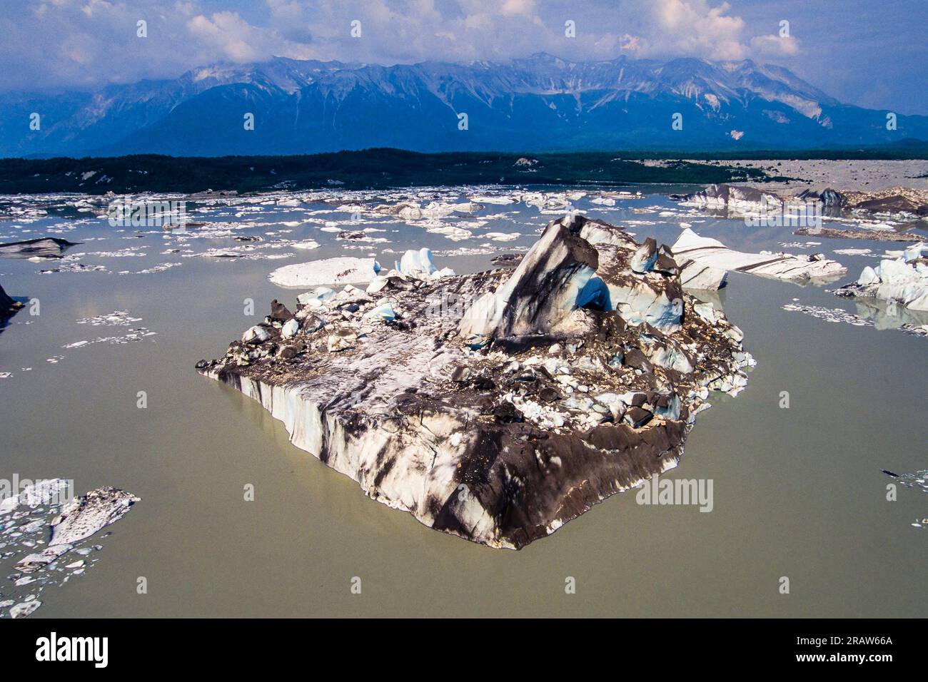 Aerial image of Melbourne Glacier & area , BC, Canada Stock Photo - Alamy