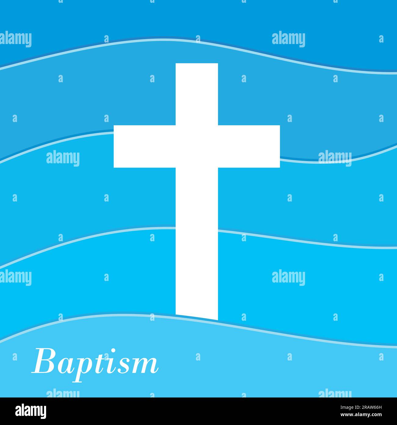 Baptism Cross Vector