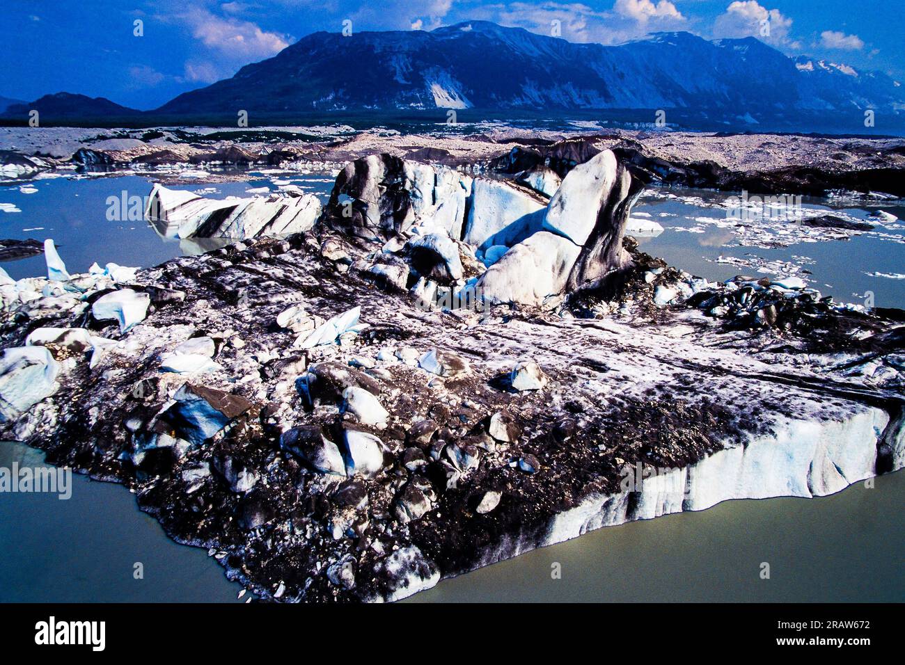 Aerial image of Melbourne Glacier & area , BC, Canada Stock Photo - Alamy