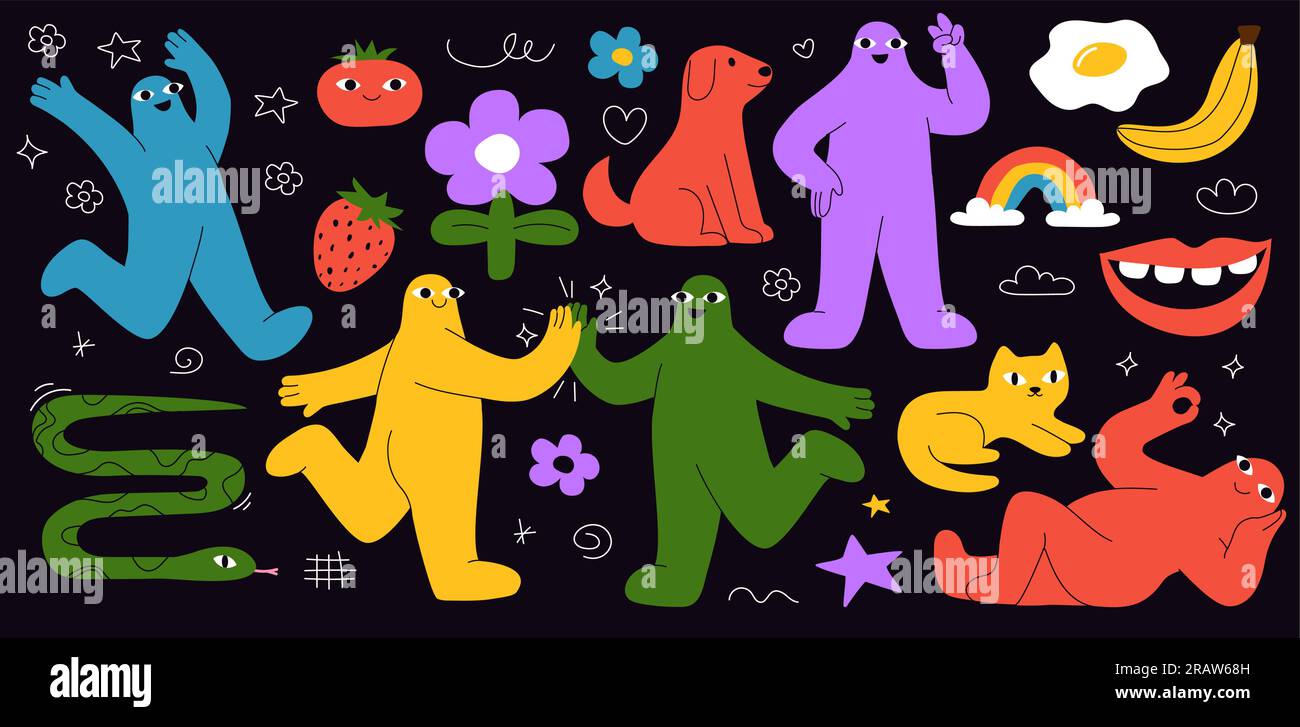 Hand drawn figures hi-res stock photography and images - Alamy