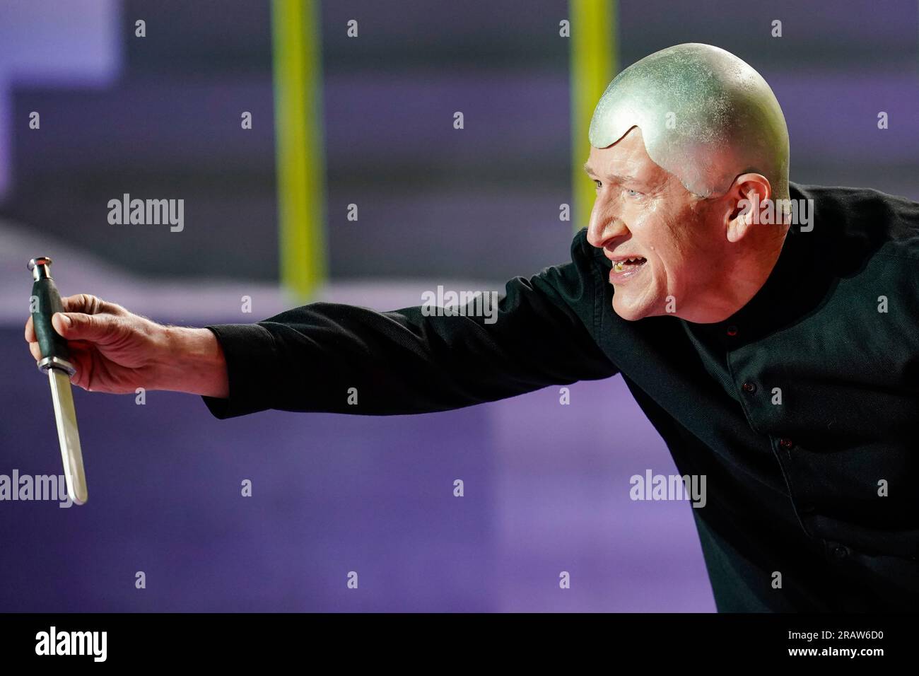 Worms, Germany. 05th July, 2023. Jens Albinus as Reginn is on stage in ...