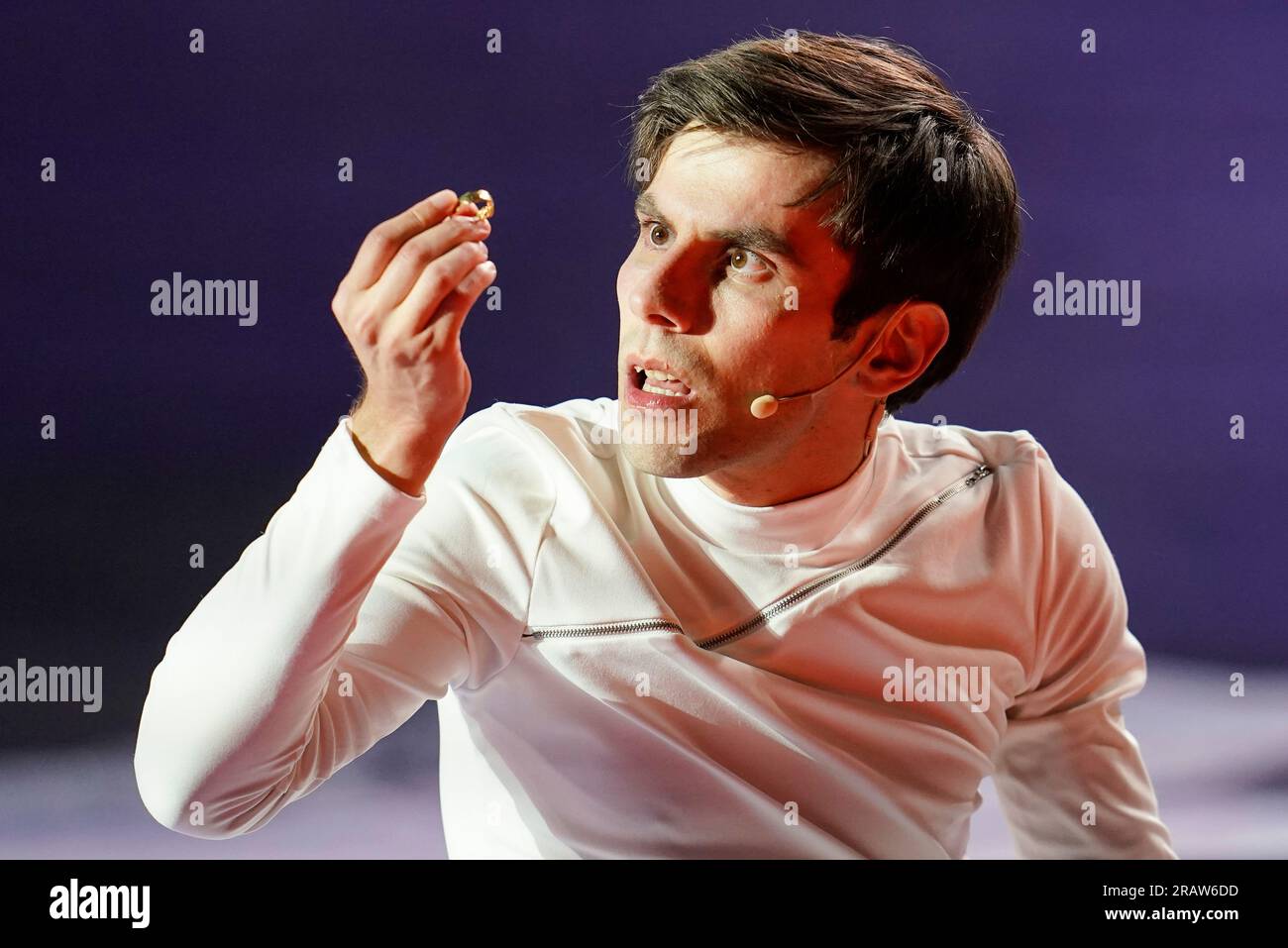 Worms, Germany. 05th July, 2023. Bekim Latifi as Sigurd is on stage in ...