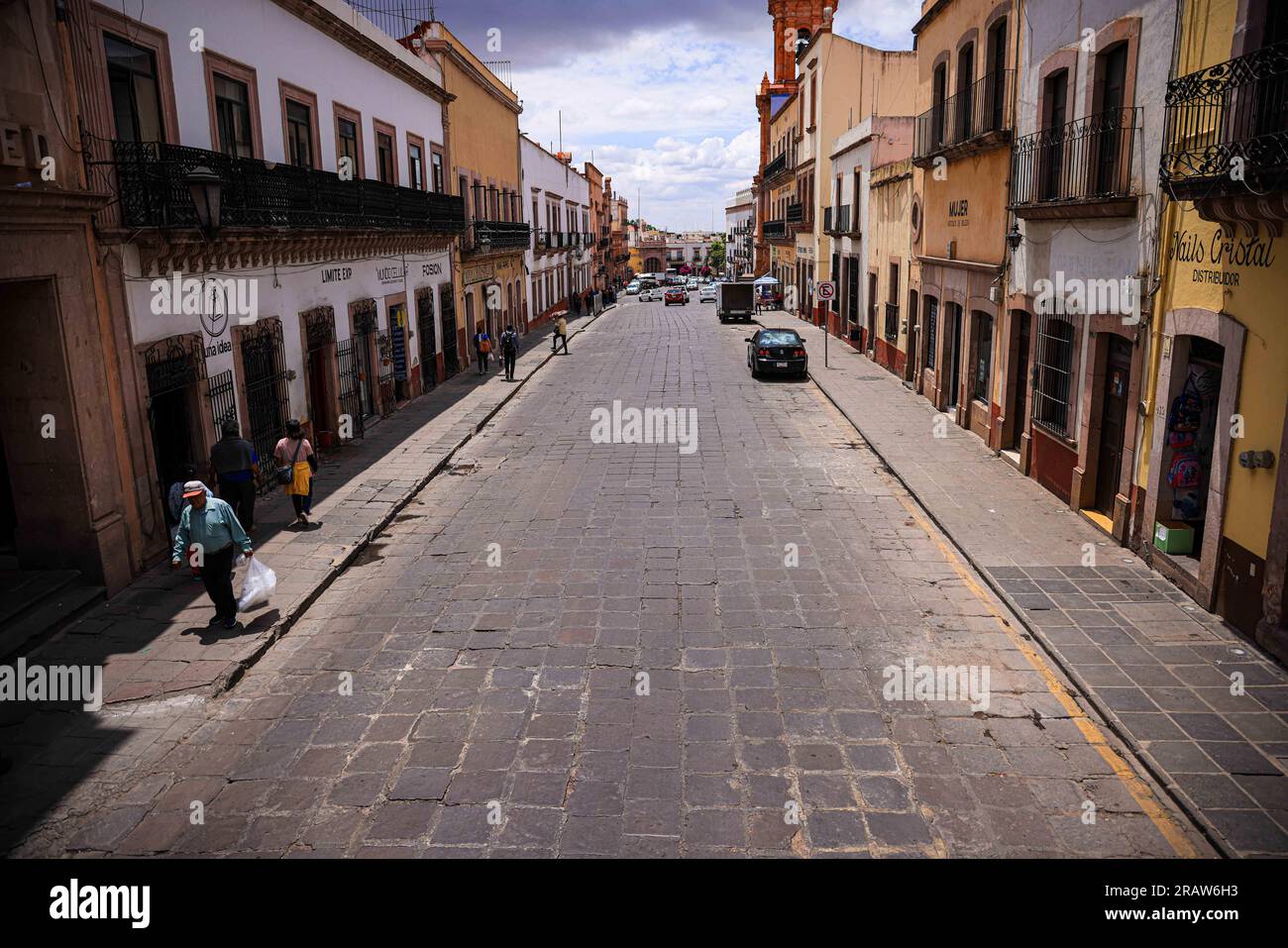 Zacatecas Mexico. Colonial zone of the capital city of the state of ...