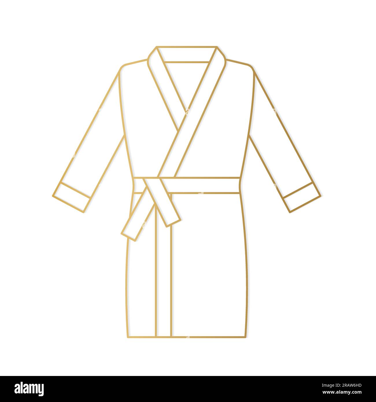 golden icon of bathrobe- vector illustration Stock Vector Image & Art ...