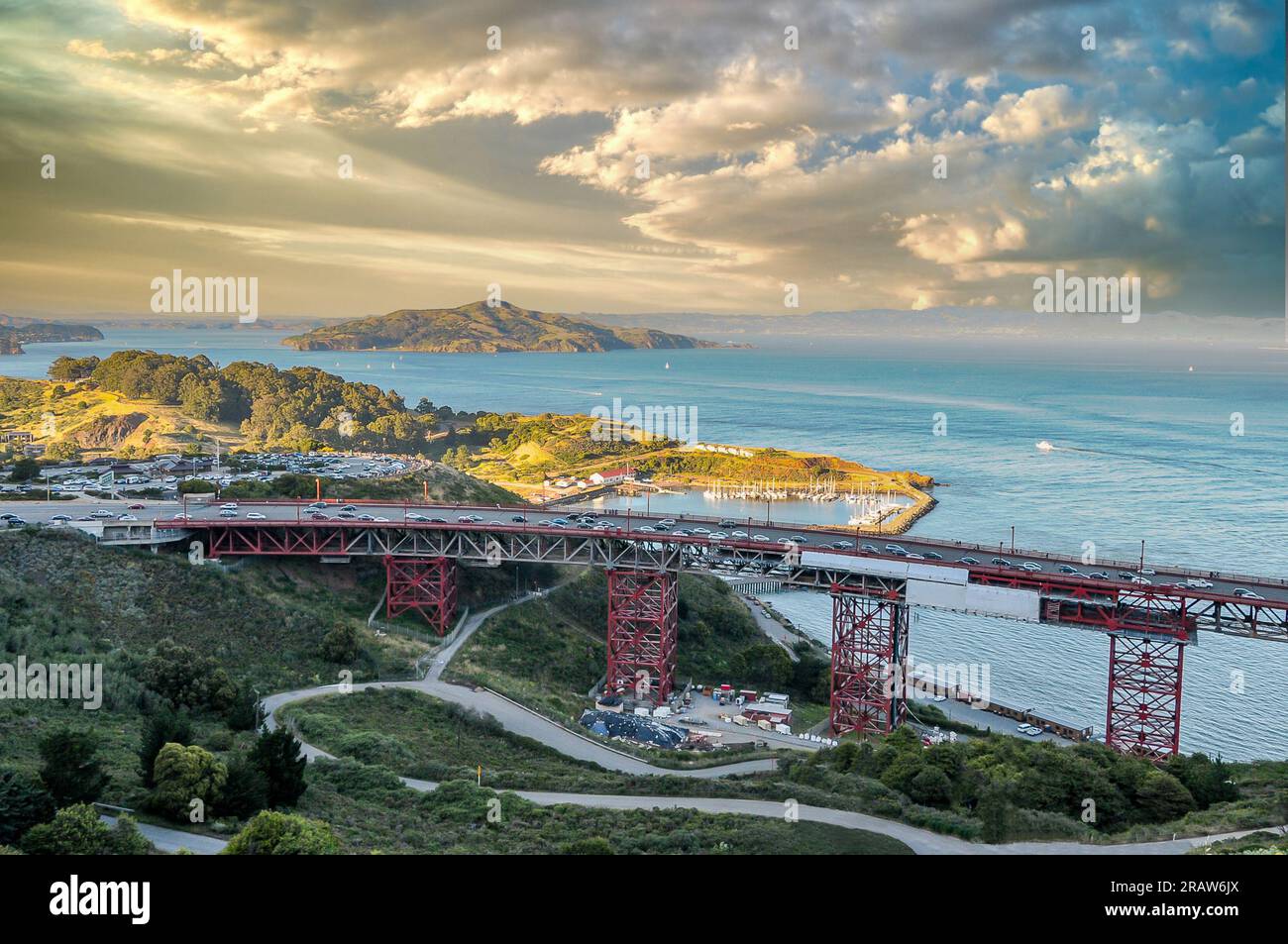 Pinto view 101 highway from Battery Spencer over the north driveway to ...