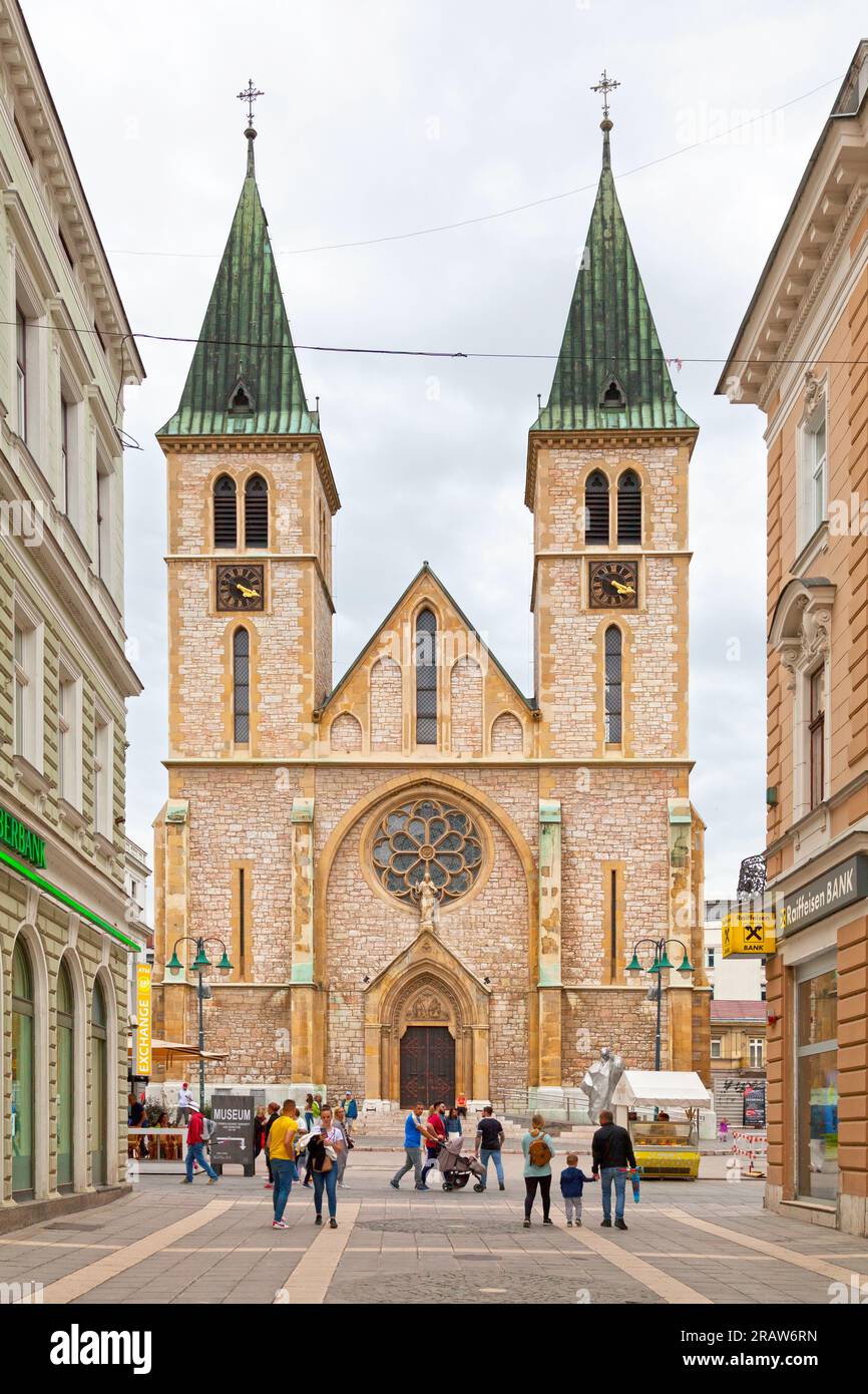 Sarajevo, Bosnia and Herzegovina - May 26 2019: The Sacred Heart ...