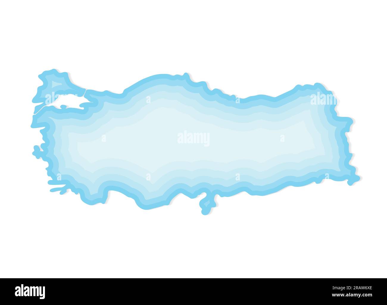 blue Turkey map- vector illustration Stock Vector Image & Art - Alamy