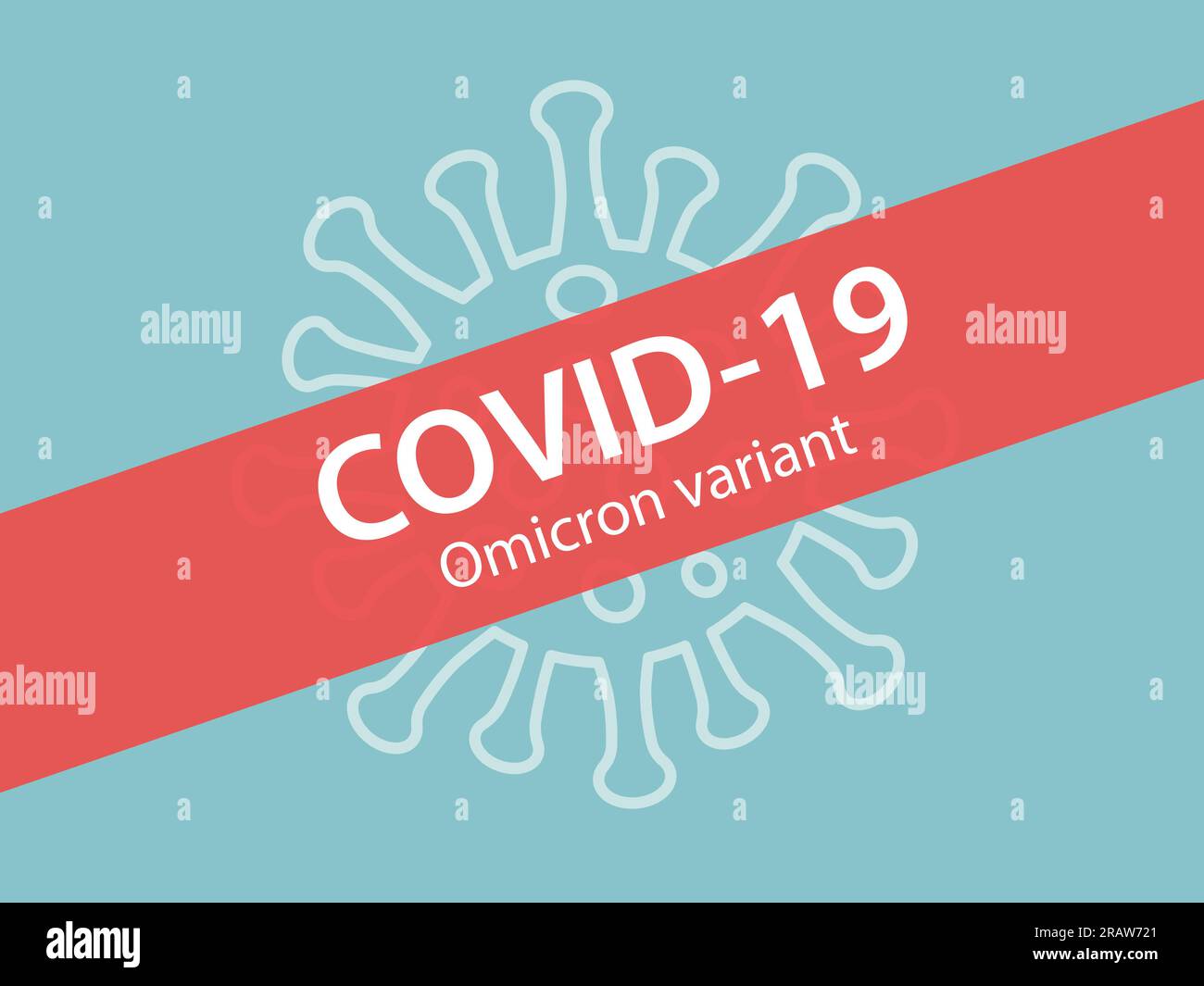 new Covid-19 Omicron variant concept- vector illustration Stock Vector ...