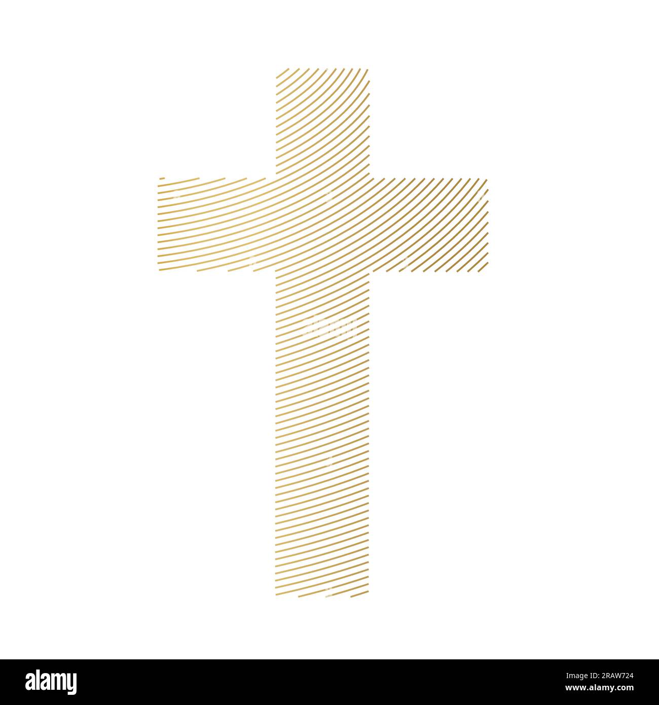 golden christian cross icon- vector illustration Stock Vector Image ...