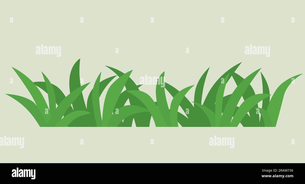 blades of fresh green grass - vector illustration Stock Vector Image ...