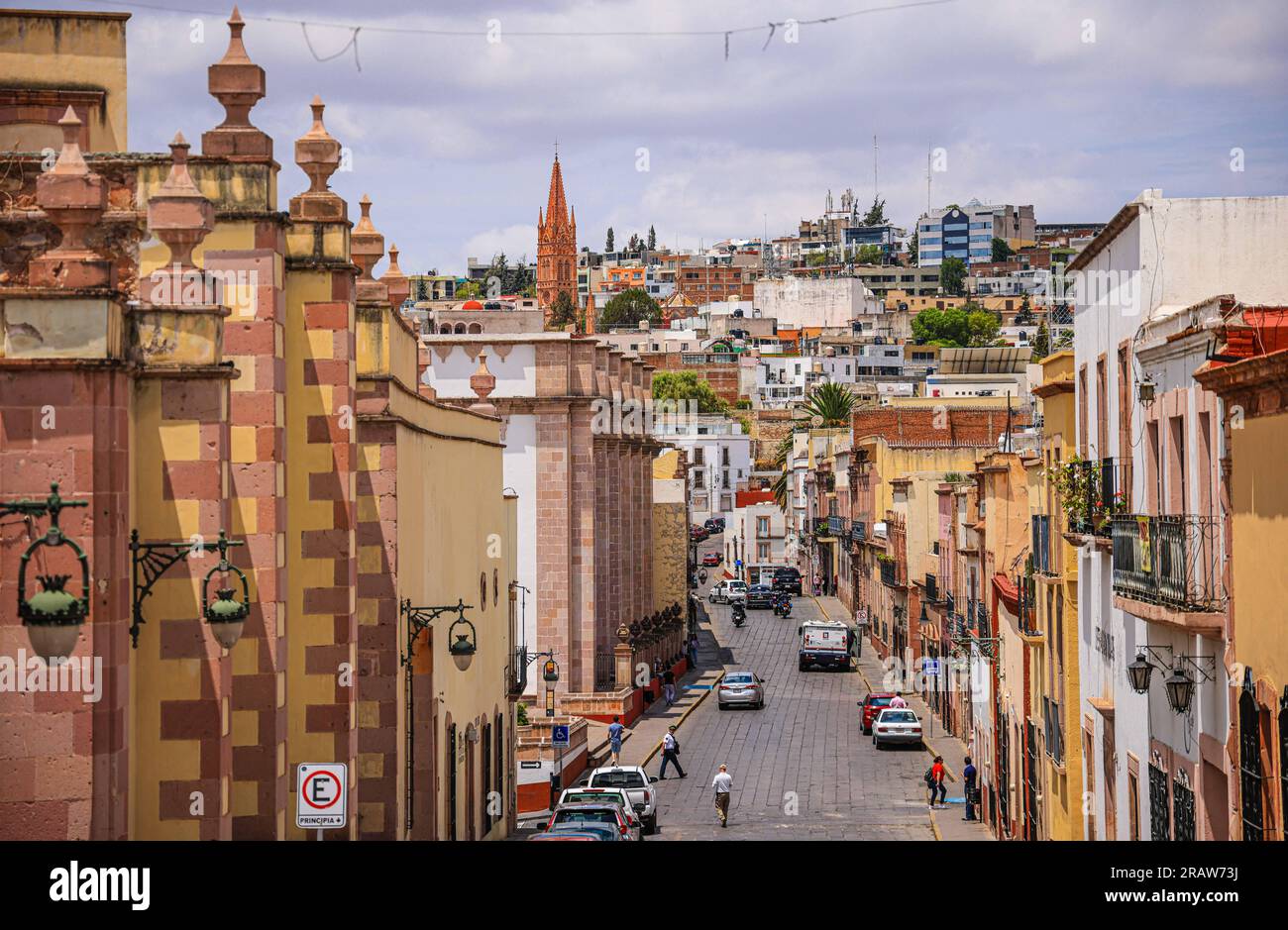 Zacatecas Mexico. Colonial zone of the capital city of the state of ...