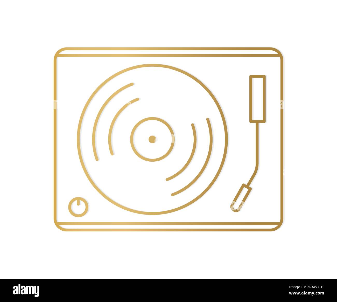 Gold disk vinyl Stock Vector Images - Alamy