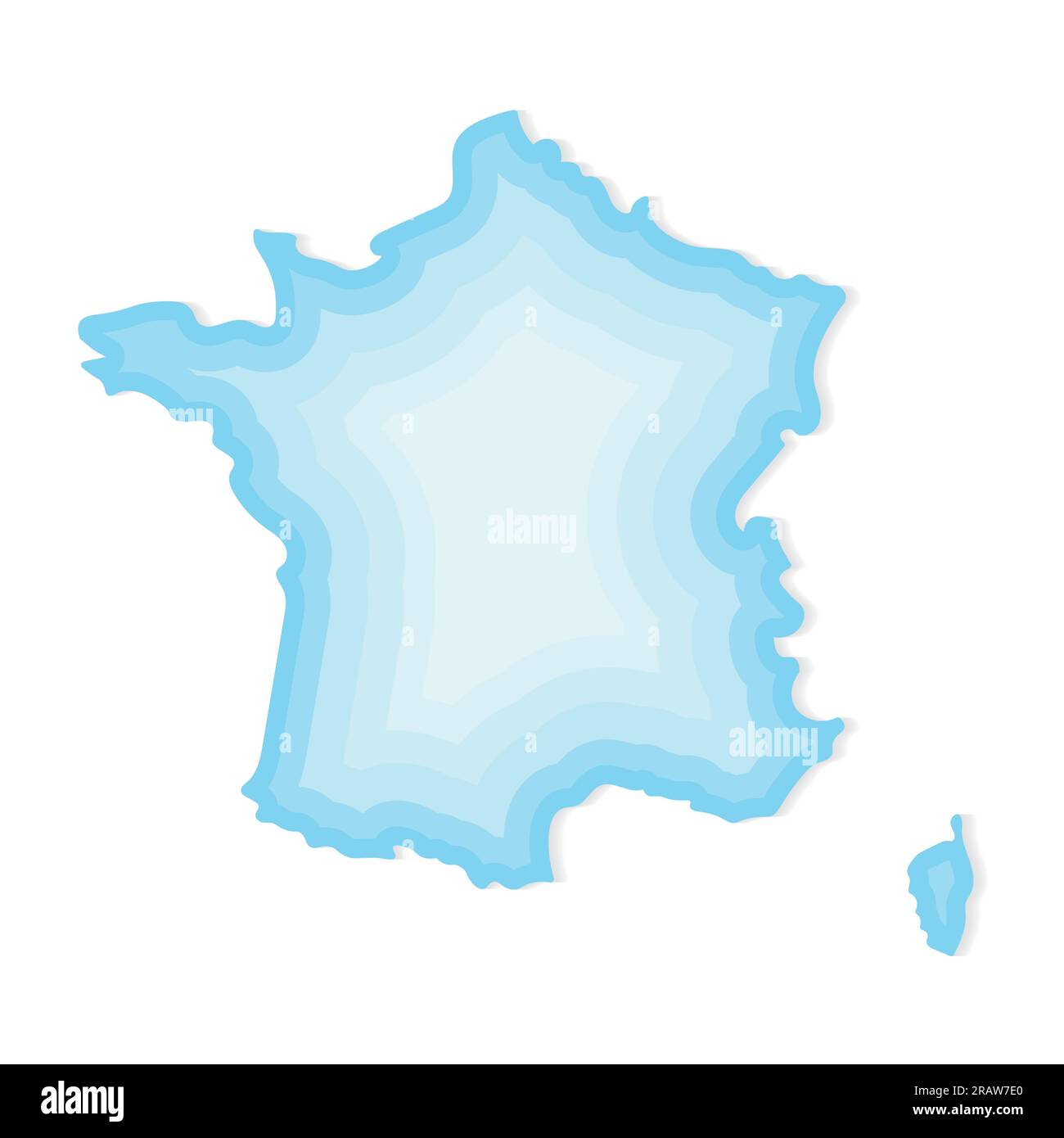 blue France map- vector illustration Stock Vector Image & Art - Alamy