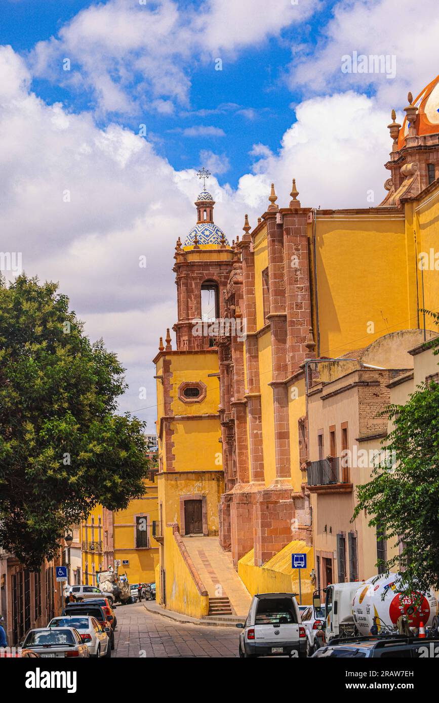 Zacatecas Mexico. Colonial zone of the capital city of the state of ...
