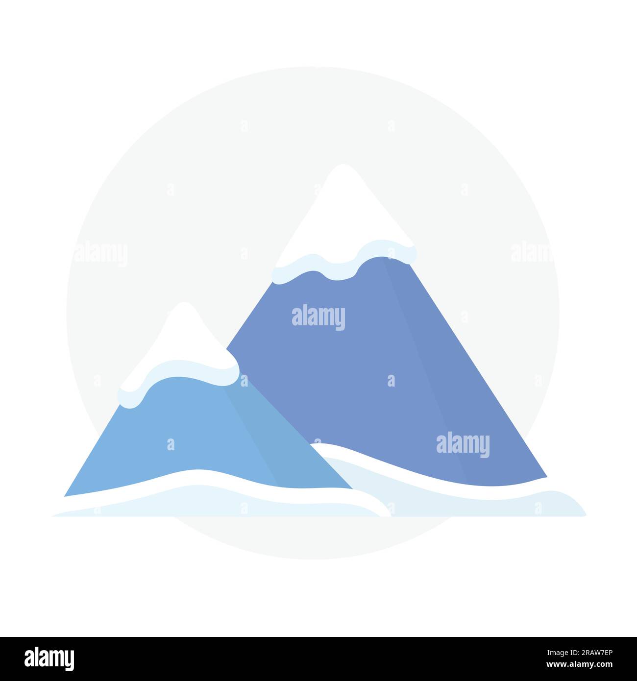 winter mountain peak icon- vector illustration Stock Vector Image & Art ...