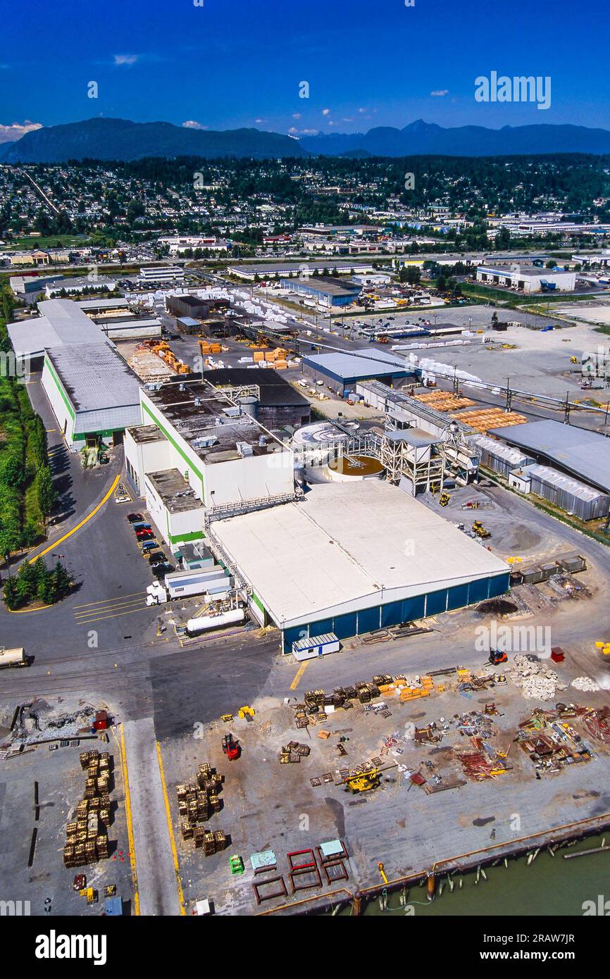 Aerial of pulp and paper mill hi-res stock photography and images - Alamy